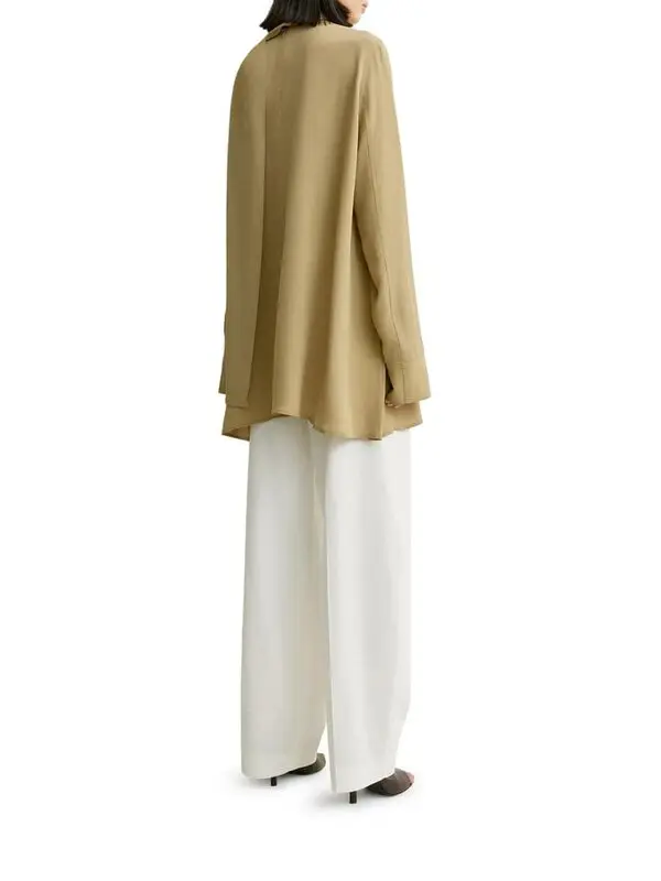 TOTEME Blouse With Draped Scarf - Multicolor