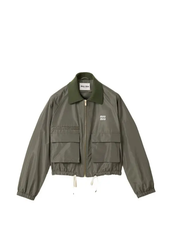 Miu Miu Zipped Blouson Jacket - Multicolor