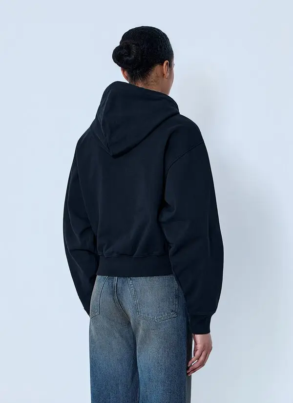 Alexander Wang Zip-front Hooded Sweatshirt