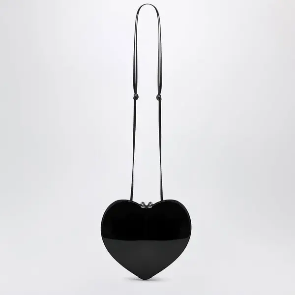 Alaïa Le Coeur Patent Leather Bag - Black
