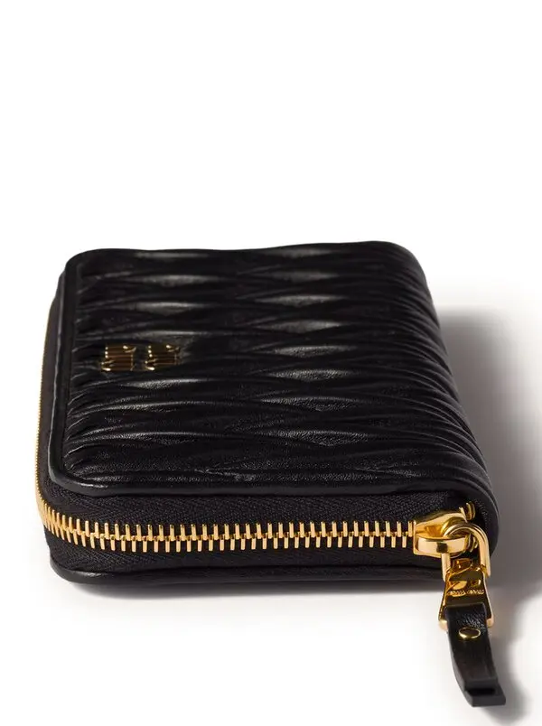 Miu Miu Large Nappa Matelasse Wallet