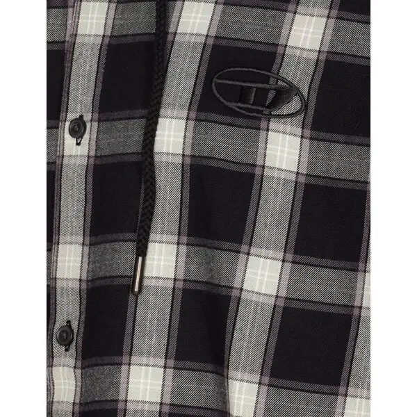 DIESEL® Logo S-ix-ajfi Check Shirt