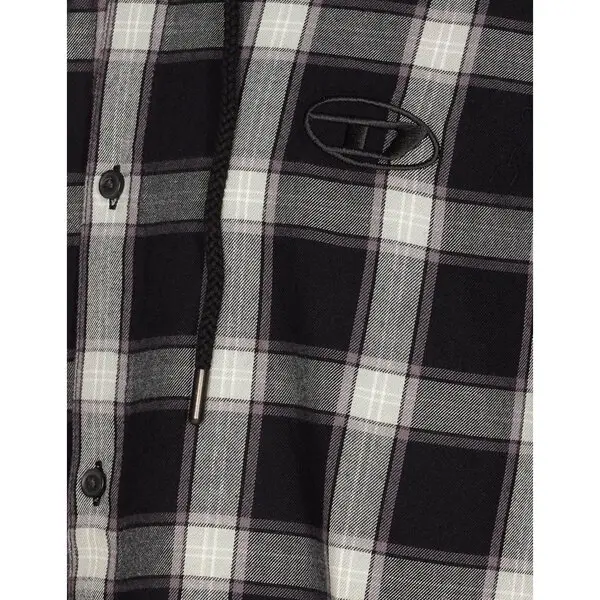 DIESEL® Logo S-ix-ajfi Check Shirt