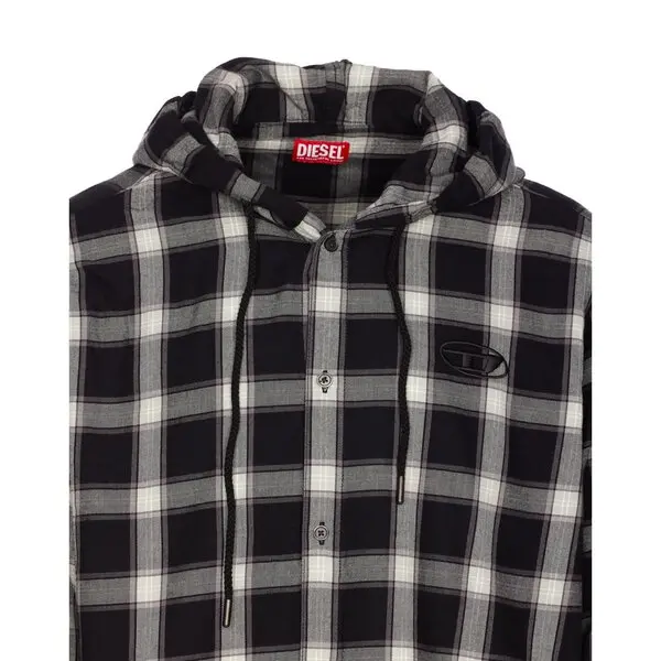 DIESEL® Logo S-ix-ajfi Check Shirt