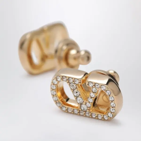Valentino Garavani Vlogo Signature Crystal Earrings - Silver