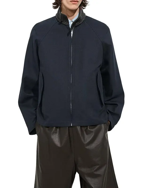 Bottega Veneta Cotton Gabardine Harrington Jacket