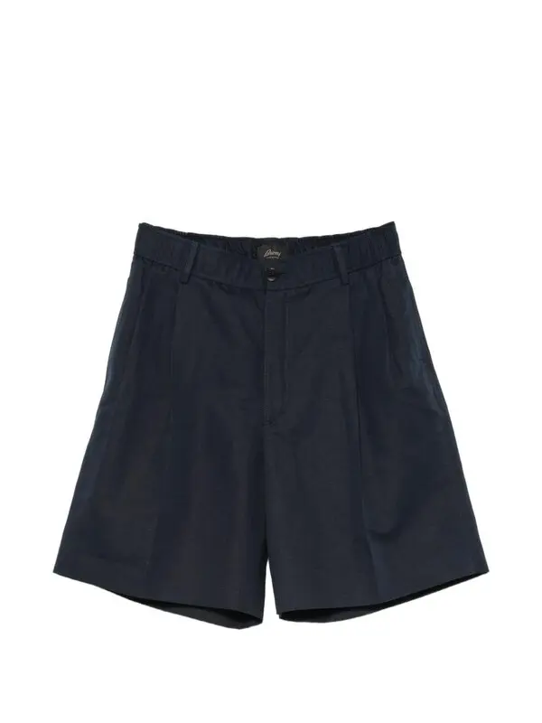 Brioni Bellagio Linen And Cotton Shorts - Multicolor