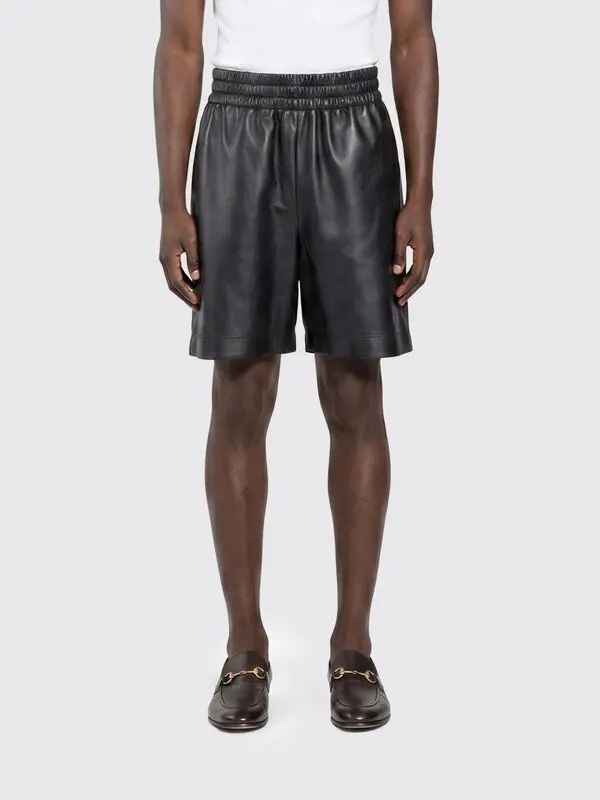 Gucci Lambskin Leather Shorts - Black