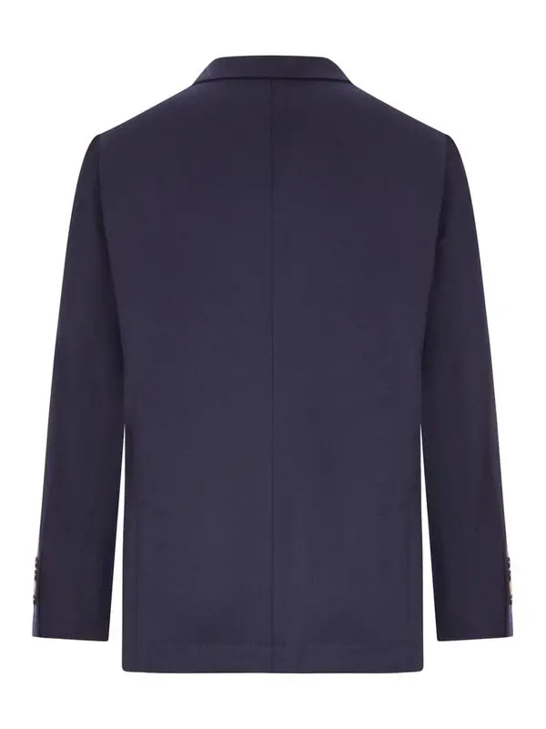 Brunello Cucinelli Cashmere Blazer With Contrasting Lining