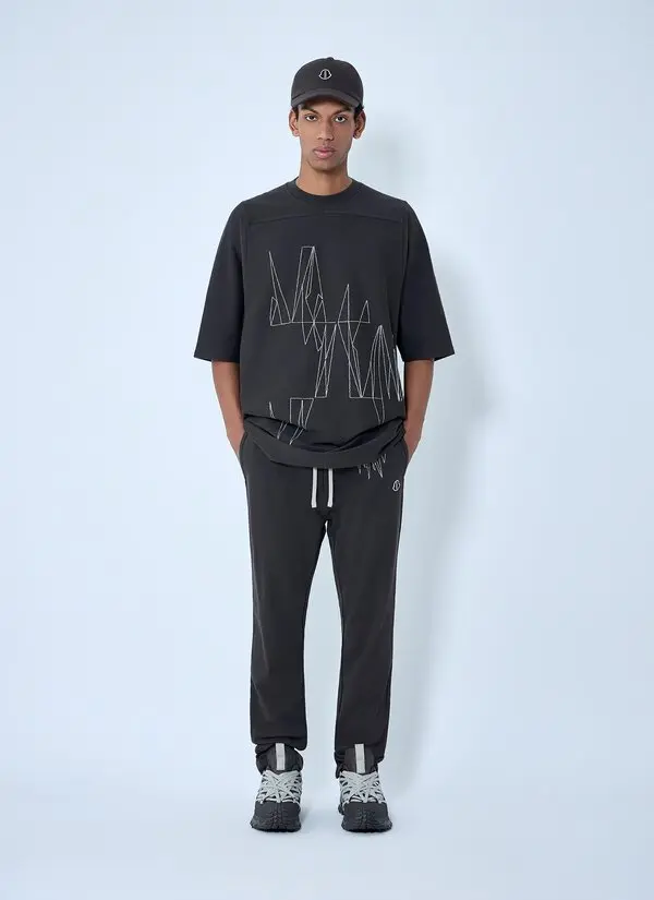 Moncler Rick Owens Elasticated Waist Drawstring Pants - Gray