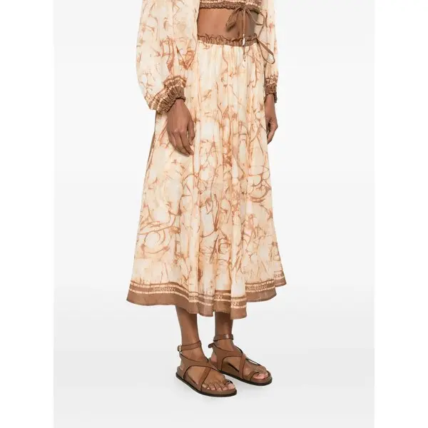 Zimmermann Neutrals Skirts Full Skirts