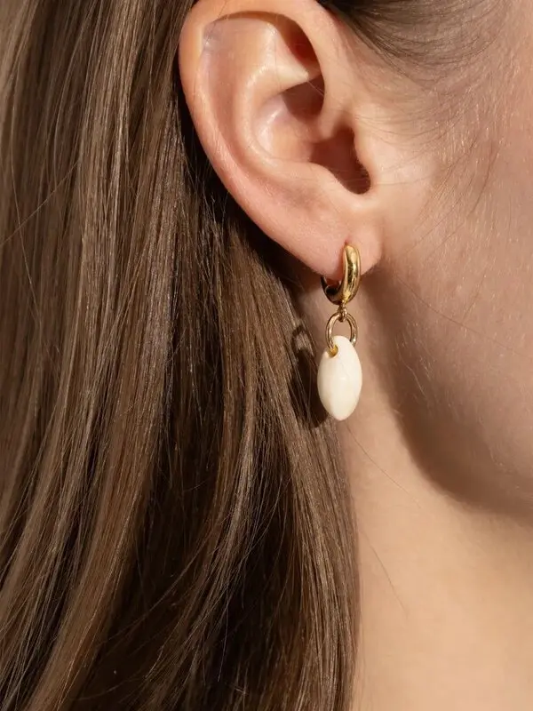Isabel Marant Étoile Small Hoop Pendant Earrings - Multicolor