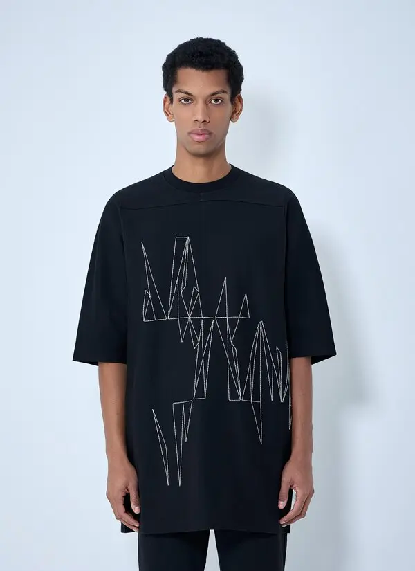 Moncler Rick Owens Graphic Embroidered T-shirt