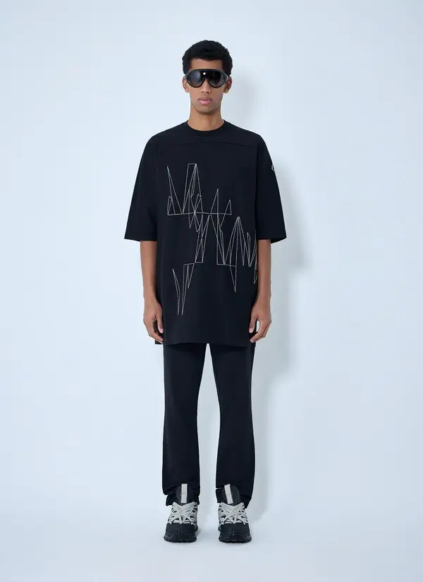 Moncler Rick Owens Graphic Embroidered T-shirt