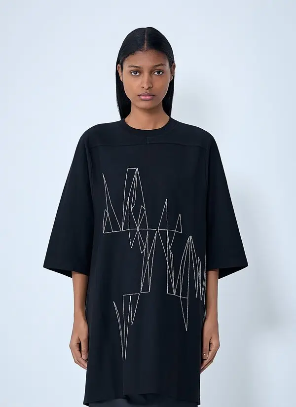 Moncler Rick Owens Graphic Embroidered T-shirt
