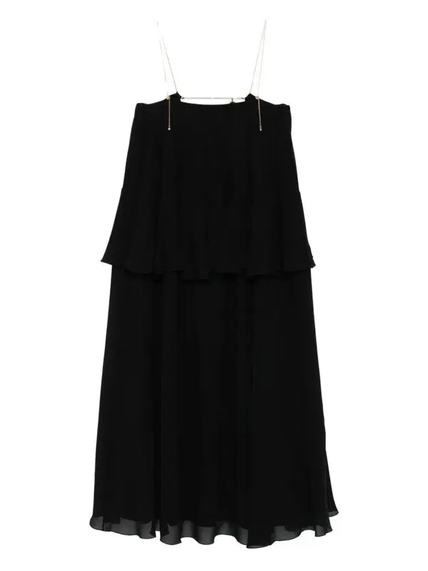 Chloé Sleeveless Long Dress In Silk Georgette