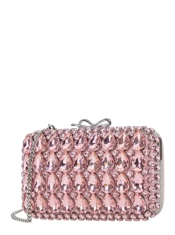SELF-PORTRAIT Satin Clutch Bag - Multicolor