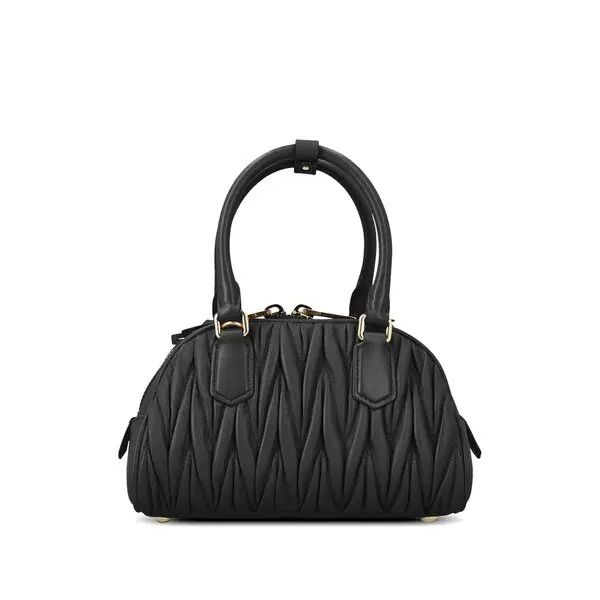 Miu Miu Arcadie Matelassé Tote Bag - Black