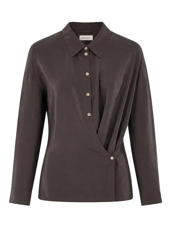 LEMAIRE Straight Collar Twisted Shirt - Multicolor