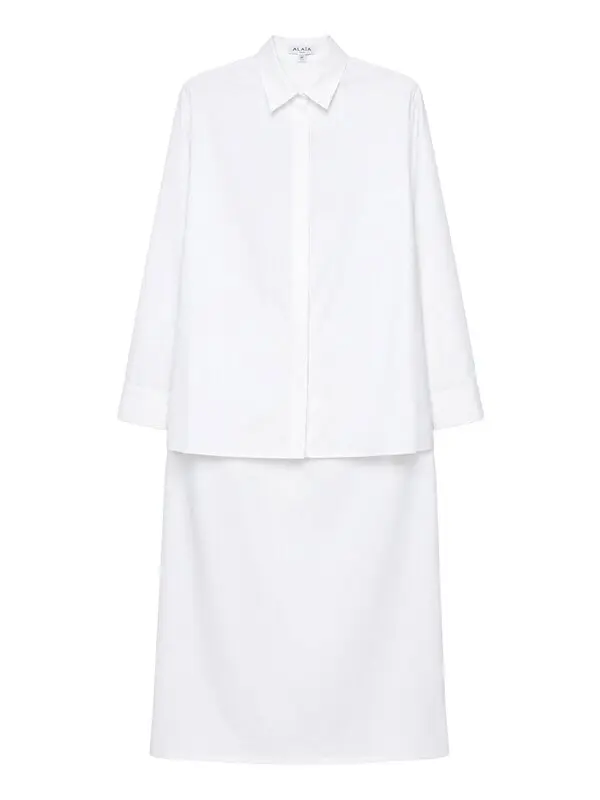 Alaïa Asymmetric Cotton Poplin Shirt