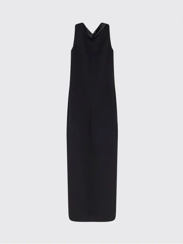 Max Mara Long Polyester Dress - Black