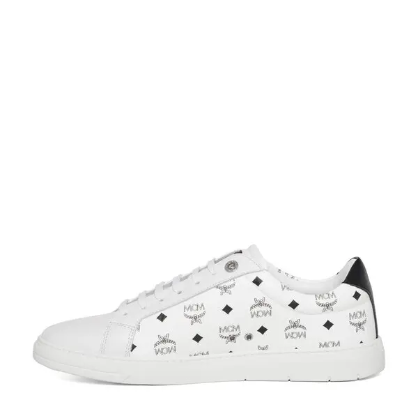 Mcm Printed Canvas Terrain Sneakers