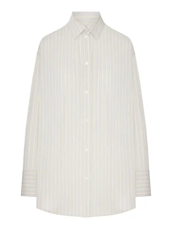 TOTEME Oversized Striped Shirt - Multicolor