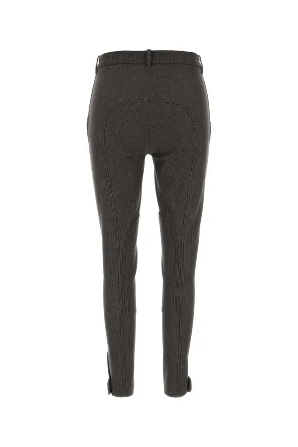 Burberry Embroidered Stretch Cotton Pant