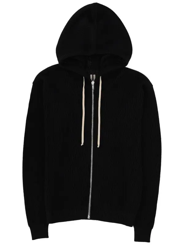 Rick Owens Zipper Hooded Shirt