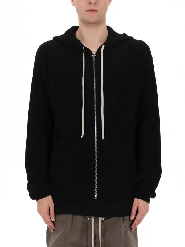Rick Owens Zipper Hooded Shirt