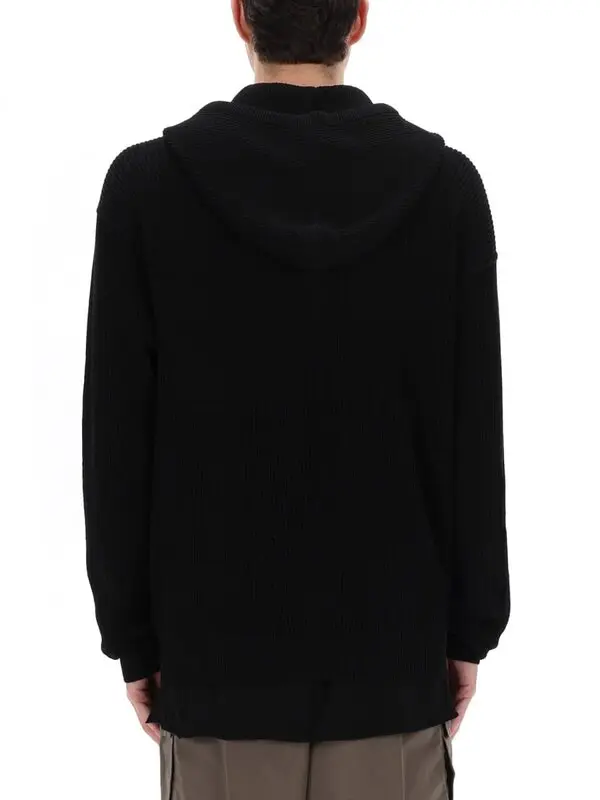 Rick Owens Zipper Hooded Shirt
