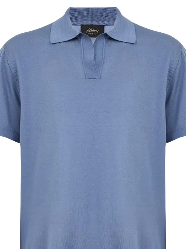 Brioni Silk Polo Shirt