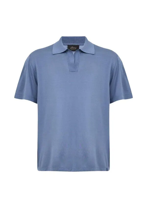 Brioni Silk Polo Shirt - Multicolor