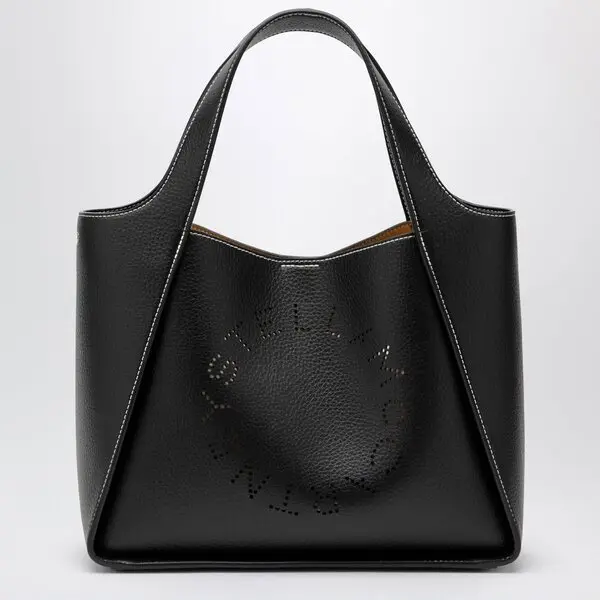 Stella McCartney Medium Stella Logo Bag - Black