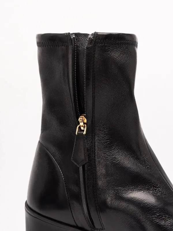 Prada Leather Booties - Multicolor
