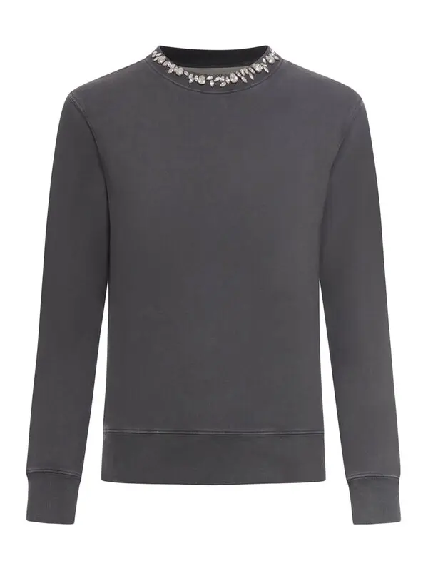 GOLDEN GOOSE Crystal-embellished Crewneck Sweatshirt - Multicolor