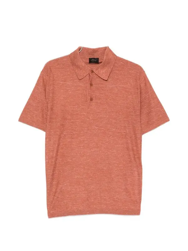 Brioni Cashmere And Silk Blend Polo Shirt