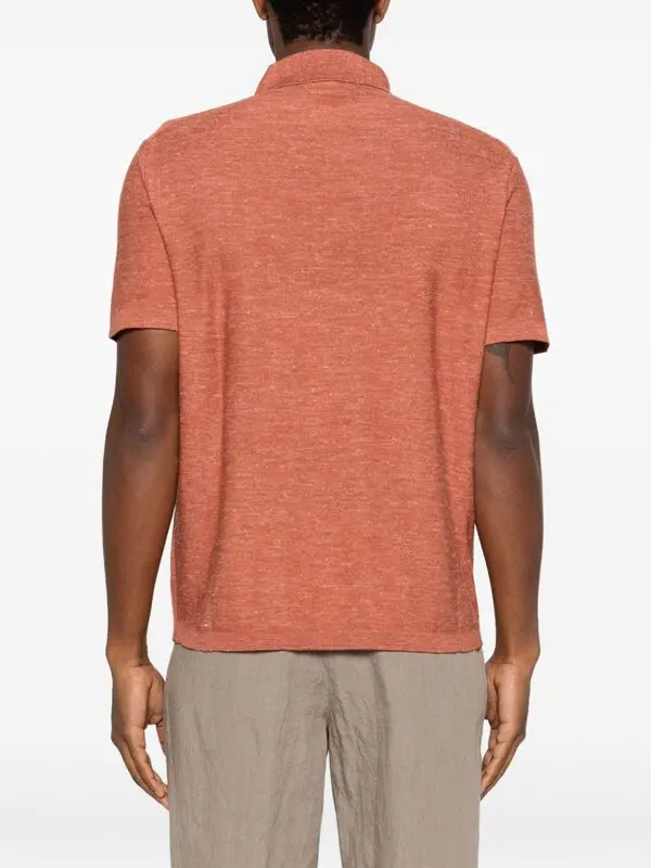 Brioni Cashmere And Silk Blend Polo Shirt