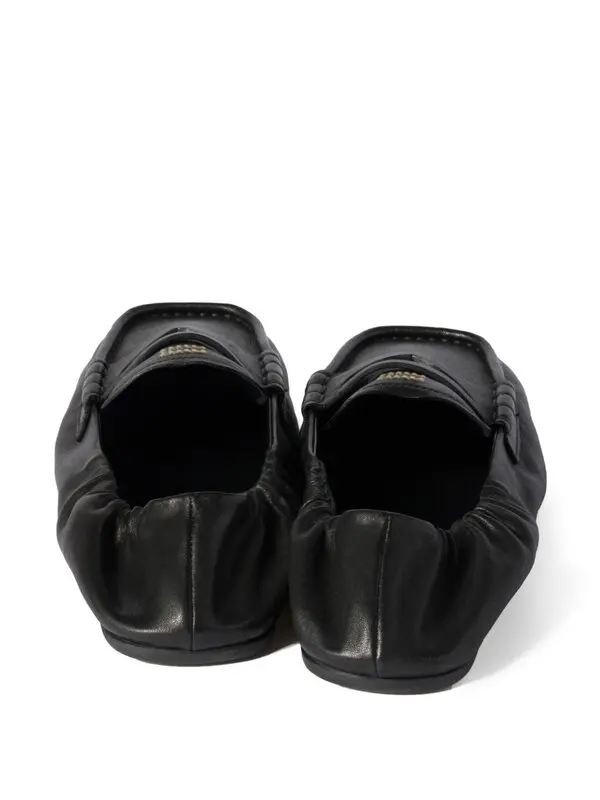 Miu Miu Ruches Leather Loafers - Multicolor