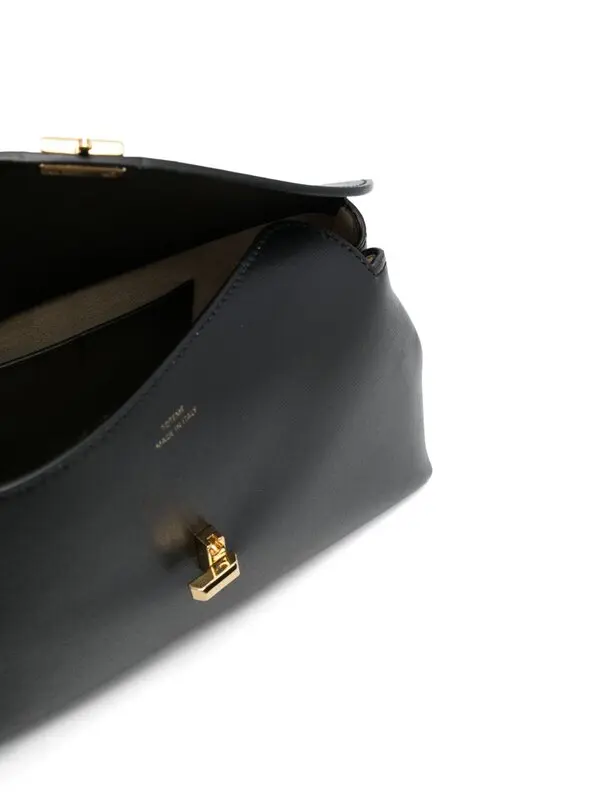 TOTEME T-lock Leather Clutch