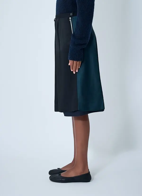 MAISON MARGIELA Contrast Panel Midi Skirt