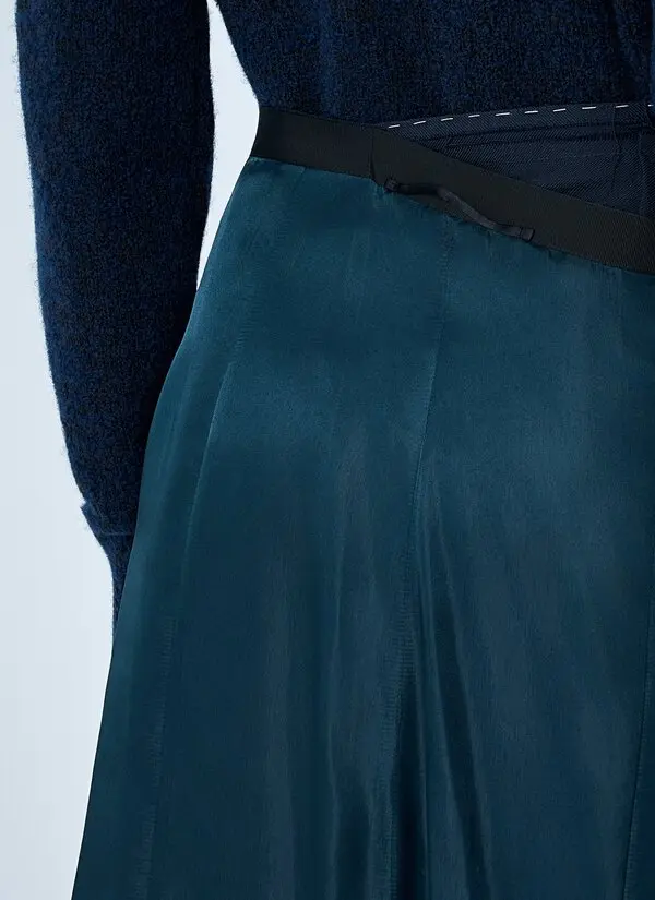 MAISON MARGIELA Contrast Panel Midi Skirt