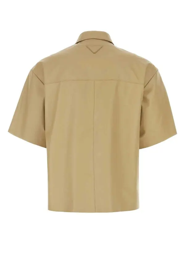 Prada Beige Leather Shirt