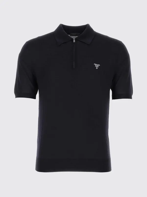 Prada Virgin Wool Polo Shirt