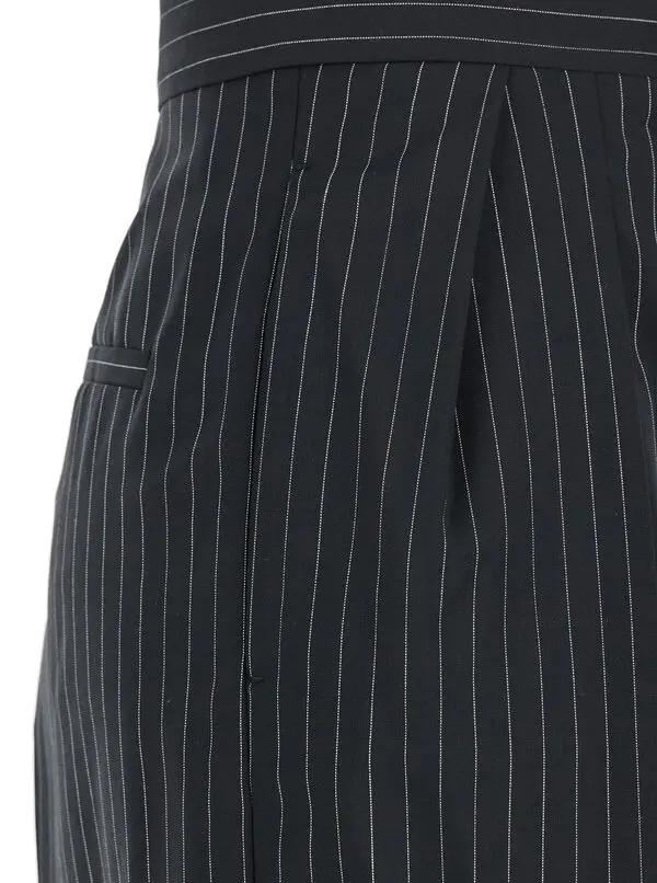 Max Mara Sesamo Striped Wool Trousers