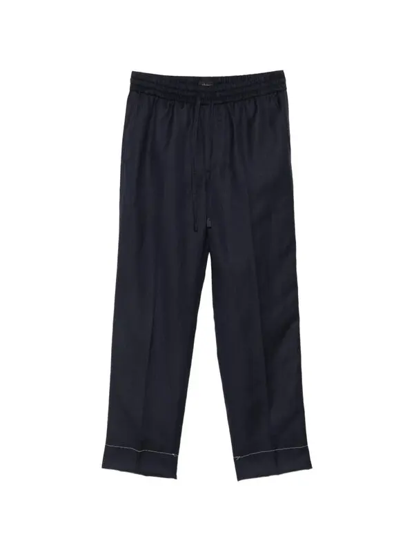 Brioni Linen And Wool Trousers - Multicolor