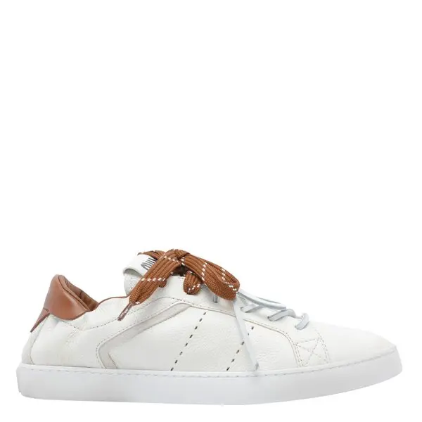 Miu Miu Logo Deco Leather Sneakers - White