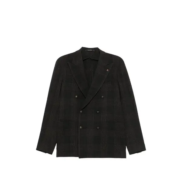 Tagliatore Virgin Wool Blend Blazer - Brown