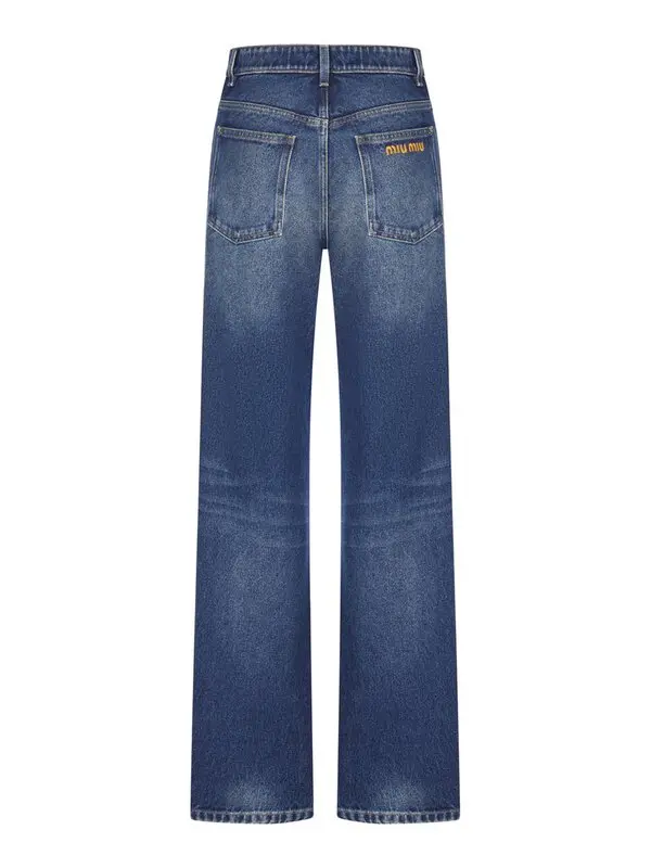 Miu Miu Wide-leg Jeans - Blue