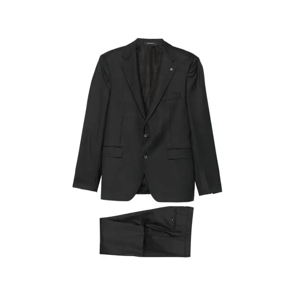 Tagliatore Grey Suits Single Breasted Suits